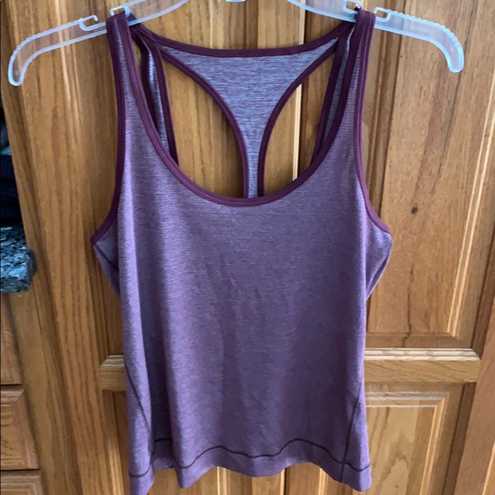 Cute Lululemon Burgundy Color Workout Top - Gem